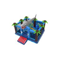 Quality Inflatable Shark Attack Bounce House Kids Bouncy Jumping Castle for sale