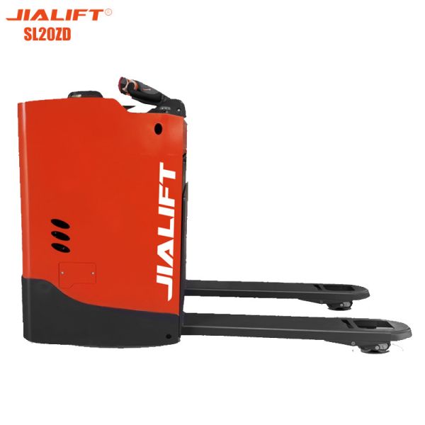 Quality 2000kg Electric Pallet Truck Seated On SL20ZD Rated Traction 120mm Lifting for sale
