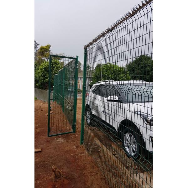 Quality OEM Black 10ft High Welded Wire Mesh Fencing Clear View for sale