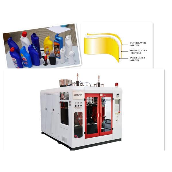Quality three layer Detergent 1L Fully Automatic Blow Moulding Machine for sale