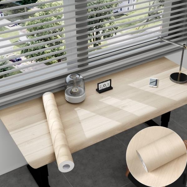 Quality Modern Wood Grain PVC Wallpaper Self-Adhesive Moisture-Proof for sale