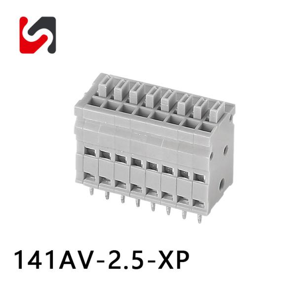 Quality 2.5mm Spring Clamp Terminal Block Pluggable 300V 10A for sale