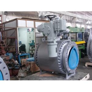 Quality Side Entry Flanged Trunnion Ball Valve With Electric Actuator for sale