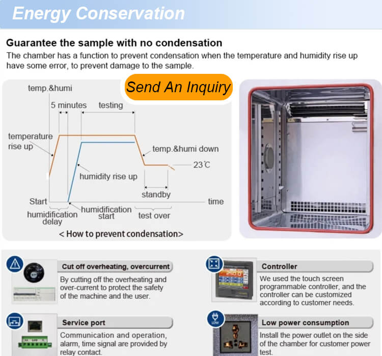 Climate chamber internal components and construction details