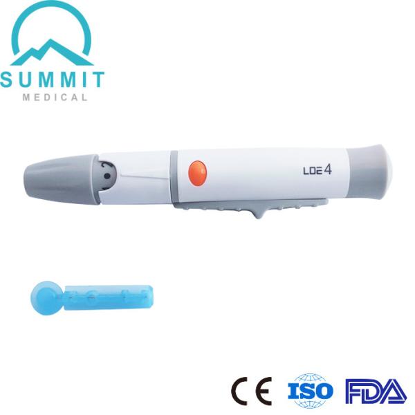 Quality Safety Blood Lancet Pen Adjustable Lancing Device With Painfree Technology for sale