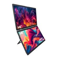 Quality 14Inch 1080p Portable Monitor Dual Screen Extender HDMI USB C For Laptop Windows for sale