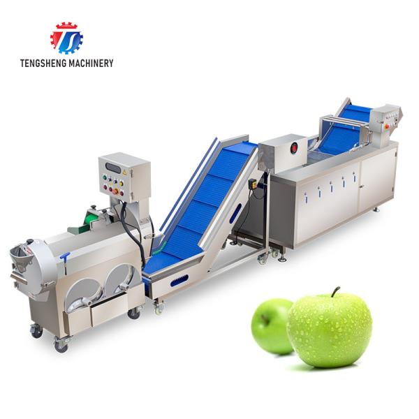 Quality Supermarket Fruit And Vegetable Processing Line Cutting Lifting Washing for sale
