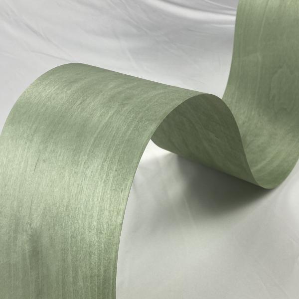 Quality Multiscene Green Dyed Wood Veneer Lightweight Sturdy High Adhesive for sale