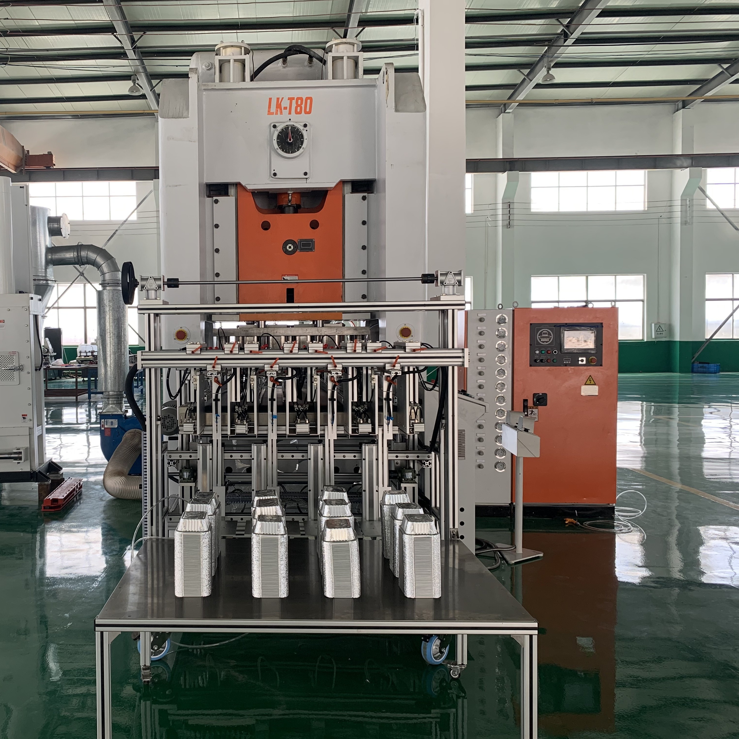 Quality Disposable Aluminium Foil Container Production Line Take Away Food Lunch Box for sale