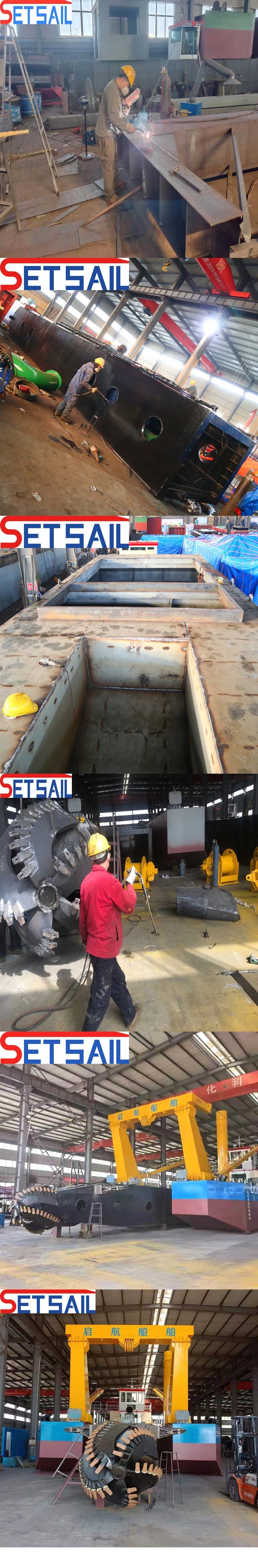 Diesel Engine hydraulic Pump Cutter Suction Dredger with Booster Station