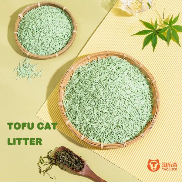 Quality High Absorption Tofu Litter Sand Odor Control Plant Based Natural Litter For Kittens for sale