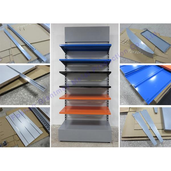 Quality Retail Cosmetic Angled Slatwall Shelves Cigarette Display for sale