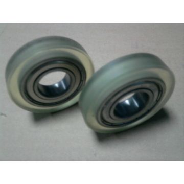 Quality Customization Rubber Roller Bearing Polyurethane Covered Bearings Rustproof for sale