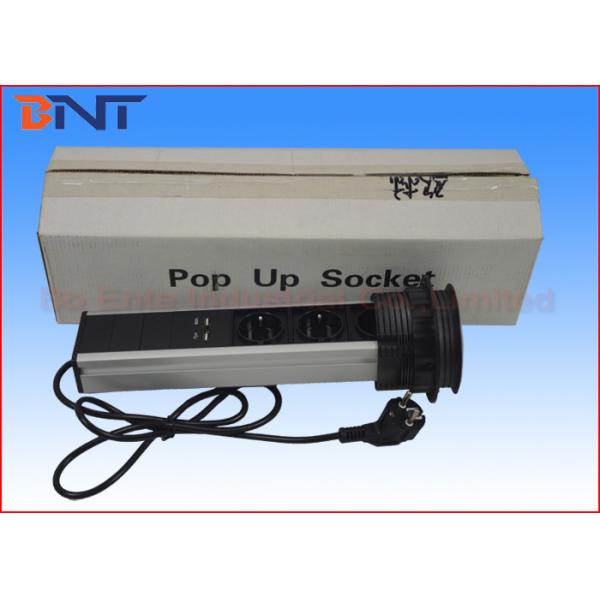 Quality Kitchen Worktop Pop Up Counter Outlet , Exquisite Pop Up Worktop Socket for sale