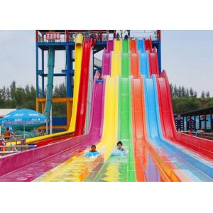 Quality Racing Extreme Water Slides 12m Height Fiberglass For Resorts Pool for sale