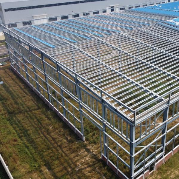 Quality Double Span Light Frame Steel Structure Warehouse Extension for sale