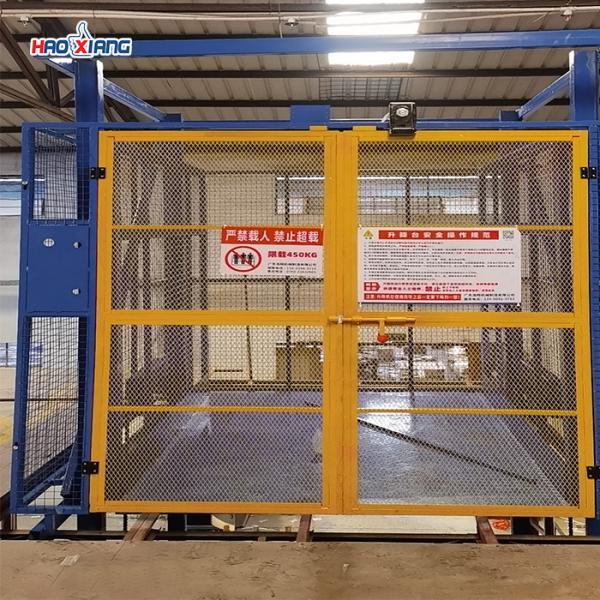 Quality 6m Stroke Hydraulic Cargo Lift With Customizable Floor Height for sale