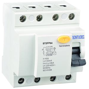 Quality AC 4 Pole Residual Current Protective Device 6KA RCCB for sale