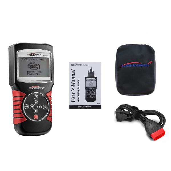 Quality Universal Konnwei OBD2 Scanner Automotive Code Reader Diagnostic Car Test KW820 for sale