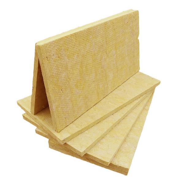 Quality ISO Fireproof Hydrophobic Insulation Rock Wool Board Panels High Density for sale