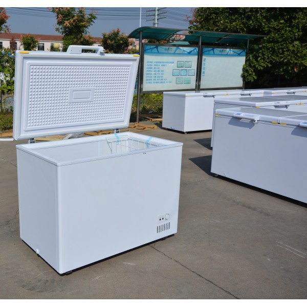 Quality Foam Layer Thickness of 7cm Horizontal Deep Freezer with Integral Foam Top Open Door for sale