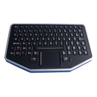 Quality Flat Desktop Silicone Industrial Keyboard , Silicone Rubber Keypad With Optional Housing for sale