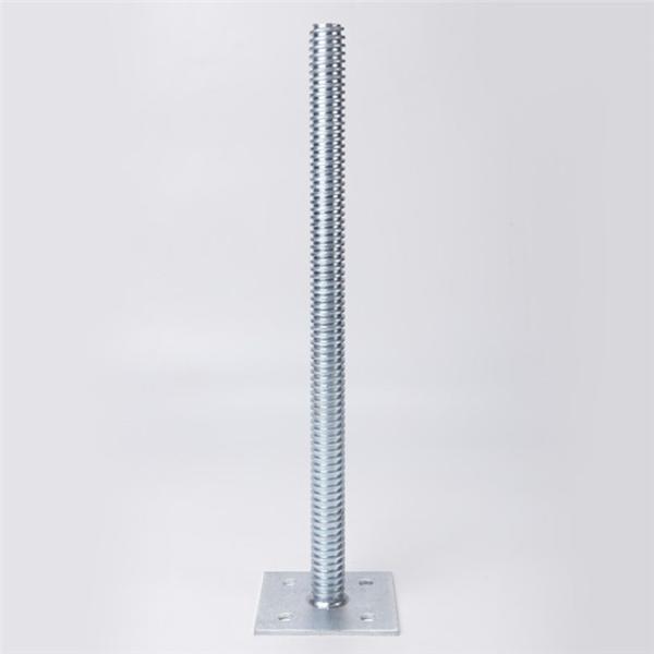 Quality 34mm Solid Q235 Scaffolding Jack Base Adjustable for sale
