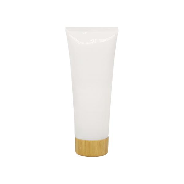 Quality Bamboo Lid Cosmetic Squeeze Tube 150ml for sale