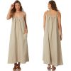 china Women 100% Linen Old Fashion Maxi Dress