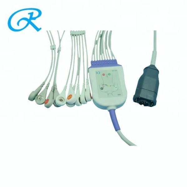 Quality Medical Patient Cable For ECG Machine , Zoll Ecg Cable For EKG / ECG Monitor for sale