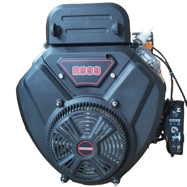 Quality Business Motor OHV Double Cylinder 35hp/999cc Gasoline Engine with Electric Starter for sale