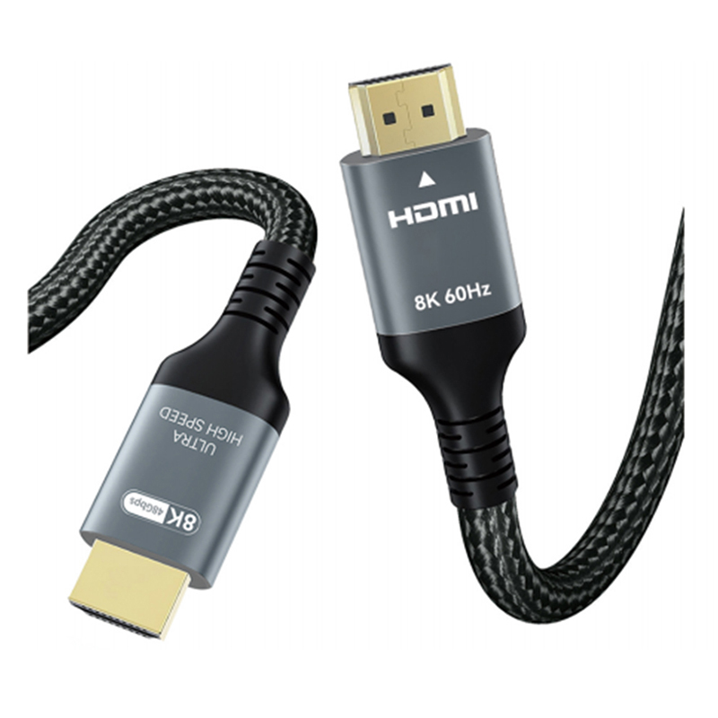 Quality 5M OEM 8K 60Hz HDMI2.1 Cable Durable Nylon Braided 48Gbps for sale