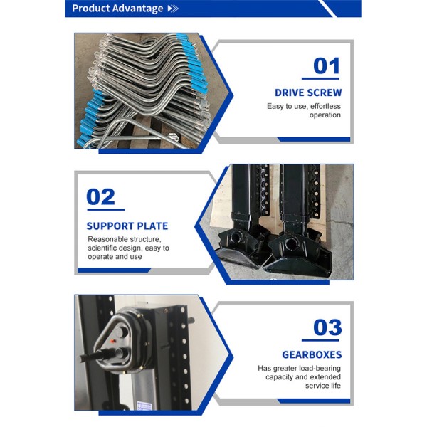 Quality Single Double Side Operation Trailer Landing Gear for Smooth Loading and for sale