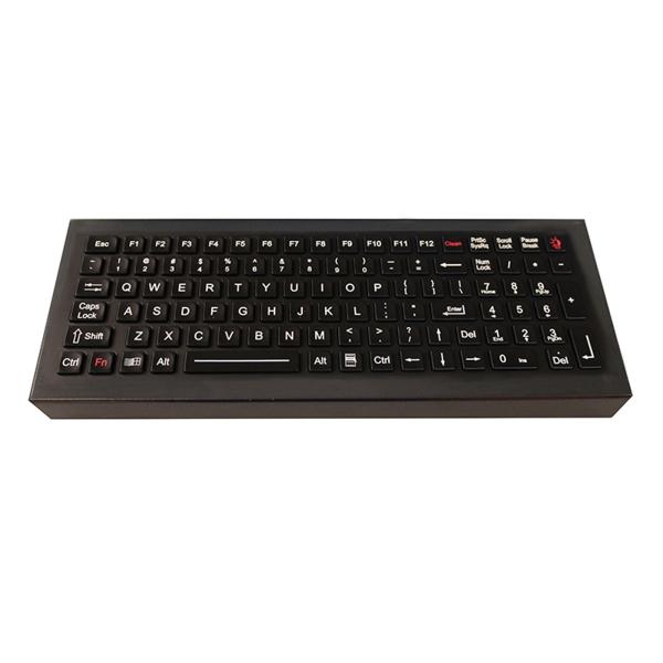 Quality Desktop Stainless Steel Industrial Keyboard 100 Keys Compact IP68 Dynamic for sale