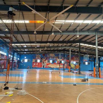 Quality Large Air Flow 7.3m 24FT Industrial HVLS Fan with PMSM Motor and Energy-Saving for sale