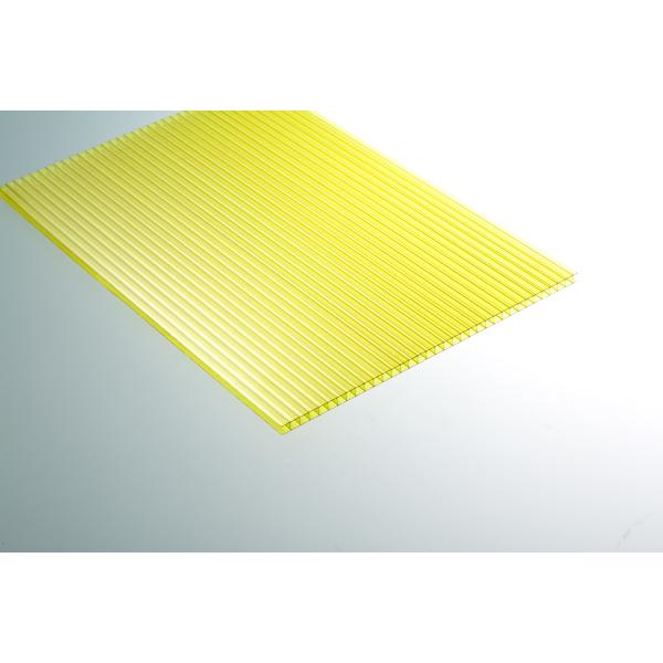 Quality 4mm - 10mm Polycarbonate Sheet , Yellow  Sheet Great Light Transmission for sale