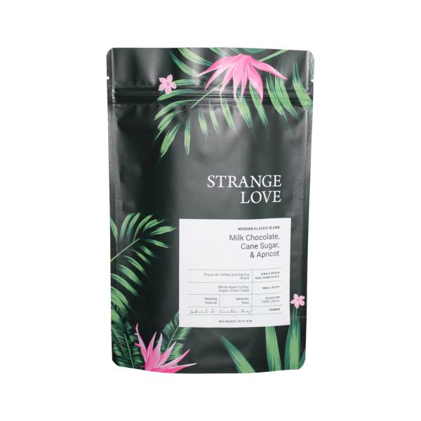 Quality Smell Proof Coffee Standing Pouch Packaging Flat Bottom Stand Up Pouch Valve Aluminum Foil for sale