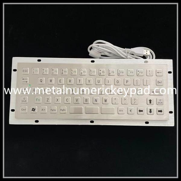 Quality 68 Key Stainless Steel Embedded Numeric Keypad USB Interface With FN Function for sale