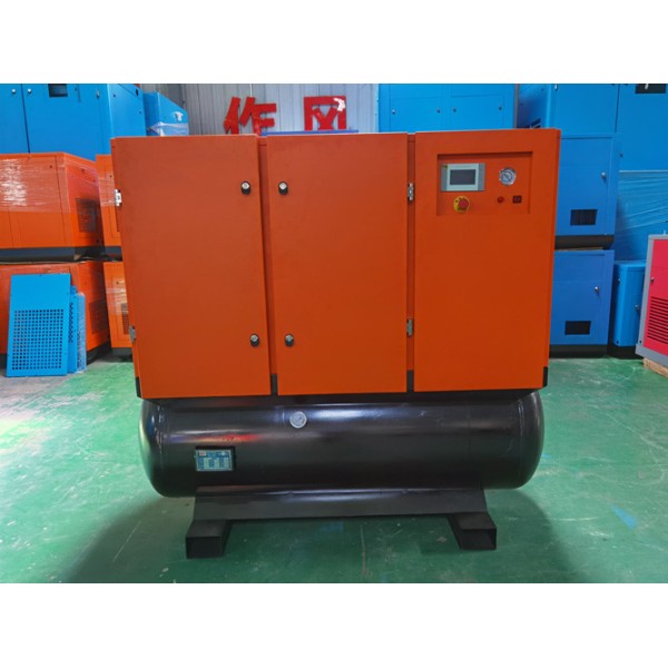 Quality 20 Hp Screw Compact Air Compressor Variable Speed Tank Mounted for sale