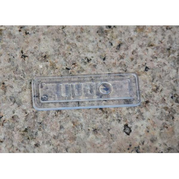 Quality Degradable 2mm garment TPU Clothing Labels With Mould Embossed Logo for sale