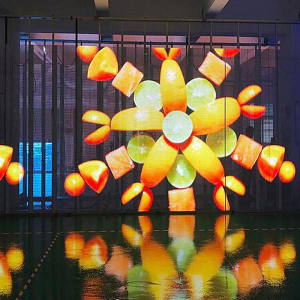 Quality Glass LED Screen P3.91-7.81 HD Transparent Advertising transparent LED Screen for sale