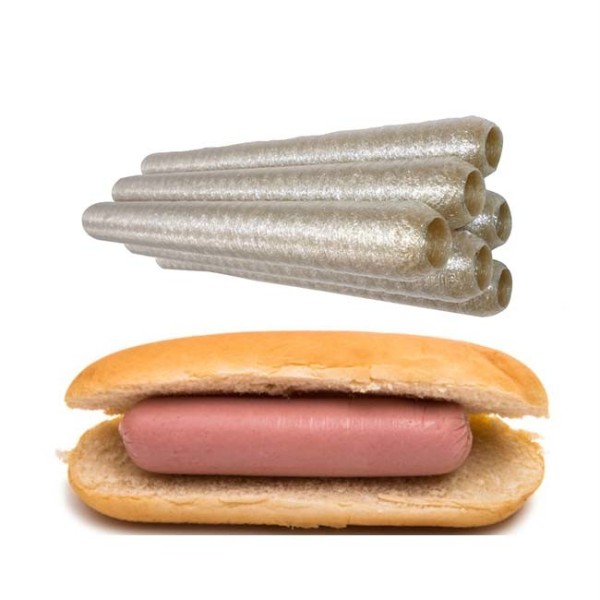 Quality Food Grade Easy Peel Off Transparent Cellulose Sausage Casing For Hotdogs for sale