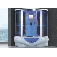 Quality 1700mm Corner Steam Room With Massage Bathtub For Big Bathroom for sale