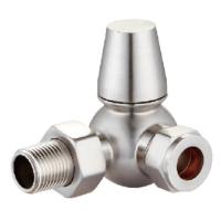 Quality 15mm Classic Lockshield Traditional Radiator Valves Corner Type 1/2 Inches for sale