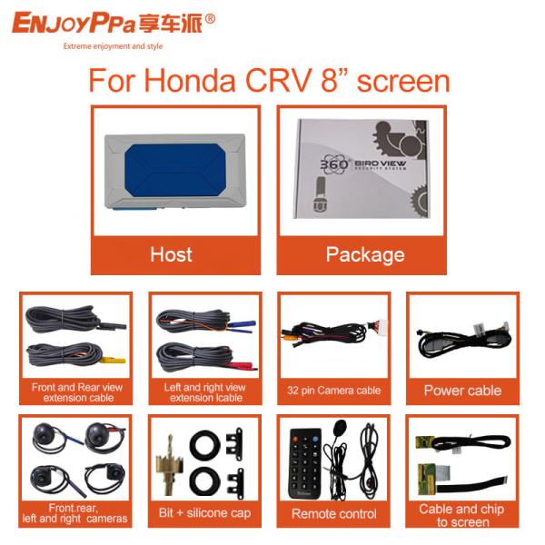 Quality Parking Assistance Waterproof Vehicle 360 Camera System For Honda CRV for sale