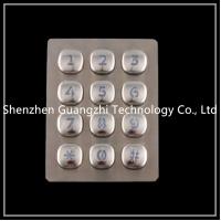 Quality Embedded Installation Metal Numeric Keypad For Bank Security Door for sale