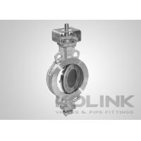 Quality Double Offset Wafer Butterfly Valve 2-48 Inch Metal Seated for sale