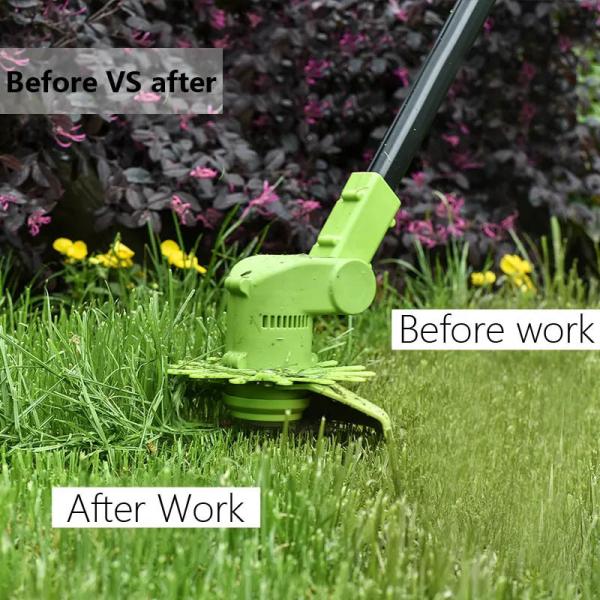 Quality 12V Electric Cordless String Trimmer Edger Stringless With Telescopic Handle for sale
