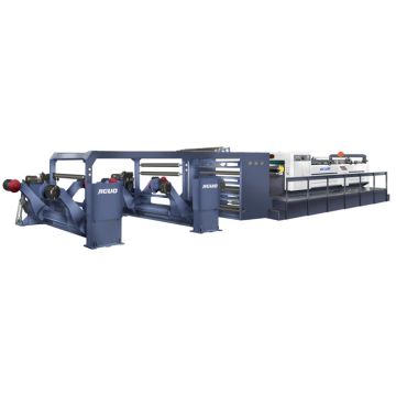 Quality Servo Rotary Automatic Paper Roll To Sheet Cutting Machine 1400mm Width for sale