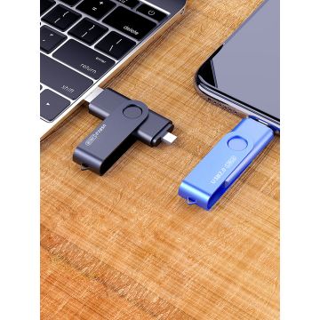 Quality Android Phone OTG USB Flash Drives 2.0 3.0 7cm length Uploading Data 64GB for sale